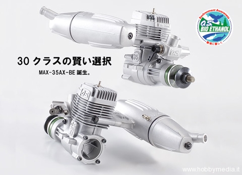 OS Engine MAX 35AX Bio Ethanol - Micromotore a Bioetanolo Aeromodellismo Radiocomandato ...