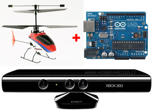 Elettronica Faidate: Pilotare un elicottero RC con i gesti usando Arduino e Kinect della ...
