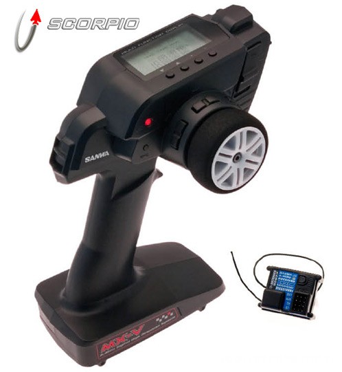 Sanwa MX-V 2,4GHz FHHS2 con ricevente RX-37W - Modellismo HobbyMedia
