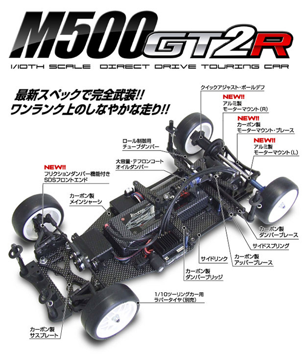 Kawada M500 GT2R - Touring Car 2WD in scala 1/10 - Modellismo HobbyMedia